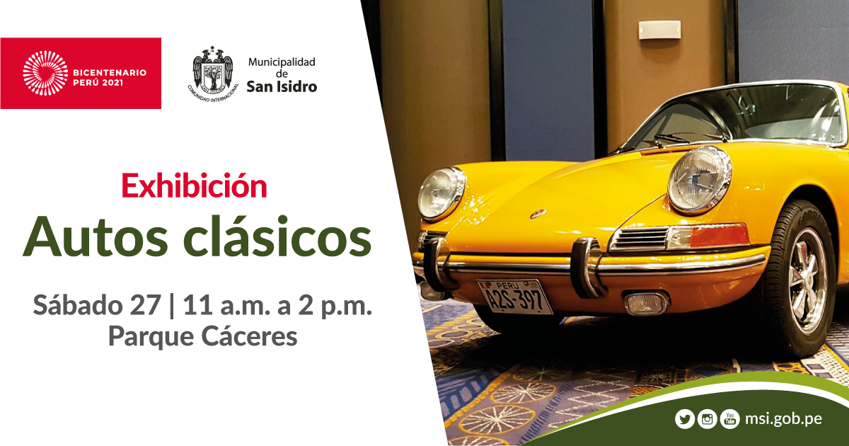 Exhibición de autos clásicos | Municipalidad de San Isidro